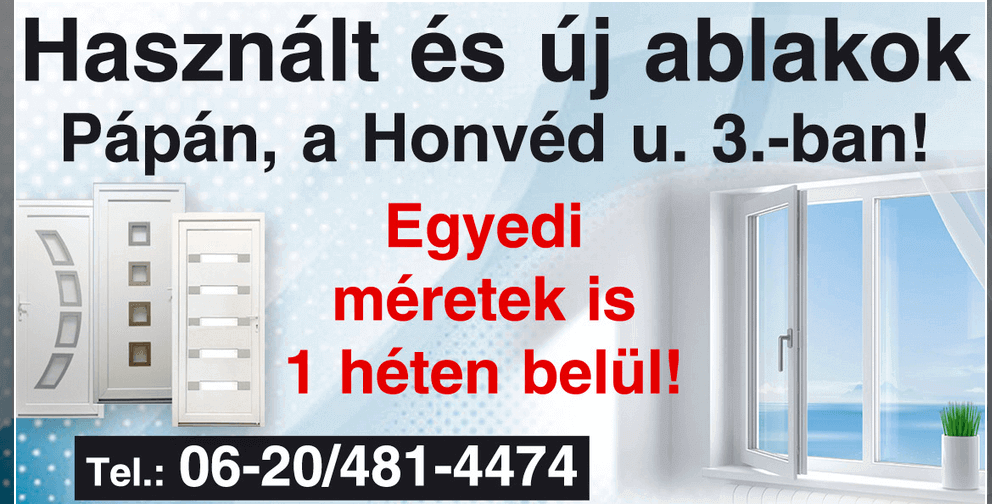 Új és használt ajtók, ablakok széles választékban! Hevesi Ablak Pápa ...