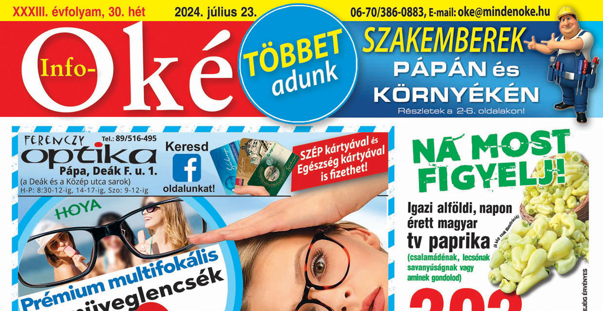 Info-OKÉ 2024/30. hét - ONLINE - [MindenOké]