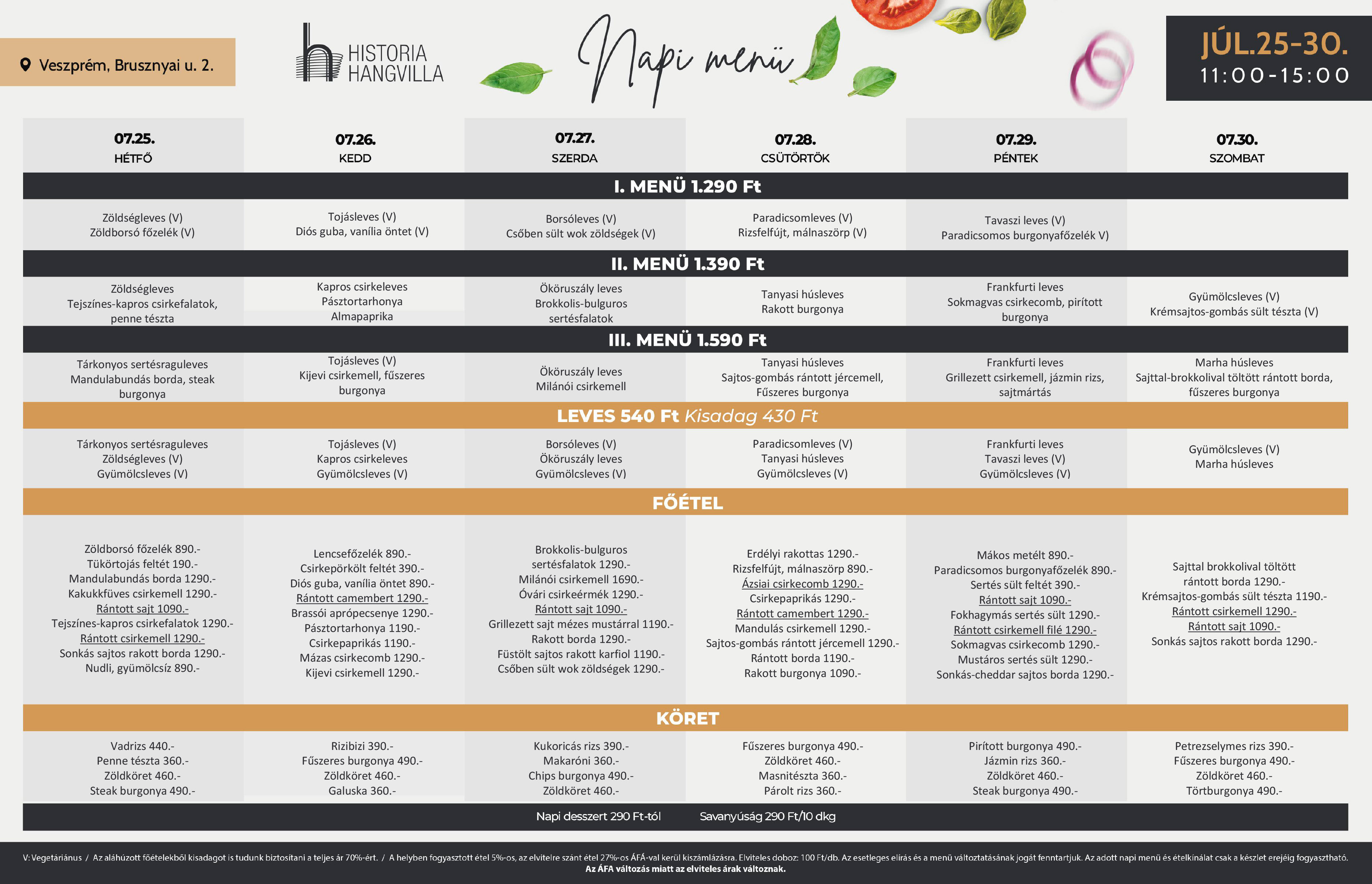 Napi menü - [MindenOké]