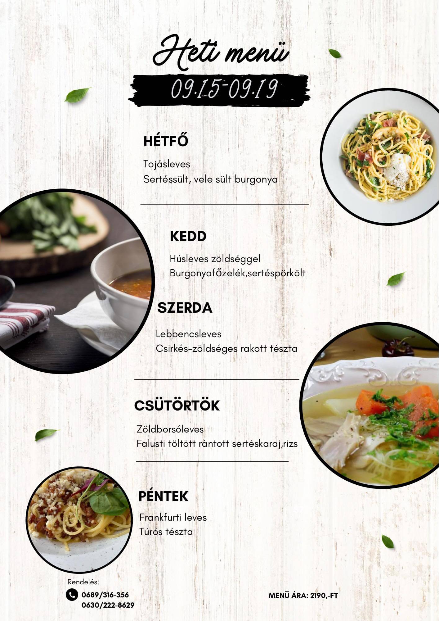 Napi menü - [MindenOké]