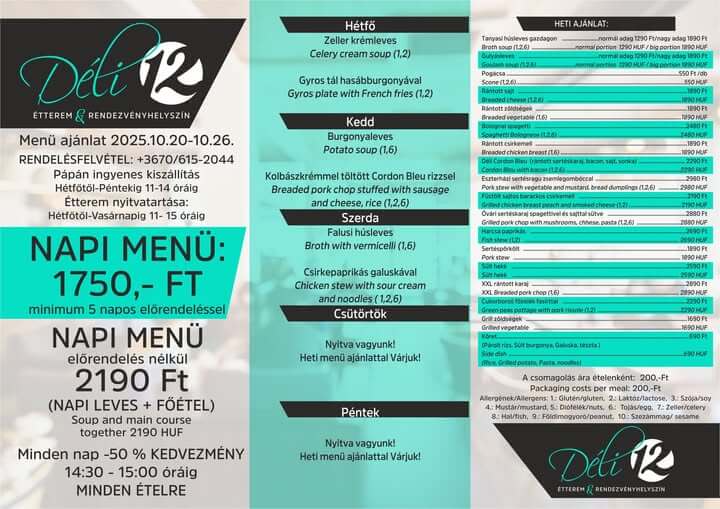 Napi menü - [MindenOké]