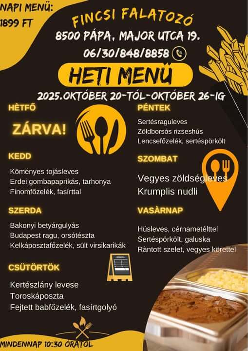 Napi menü - [MindenOké]